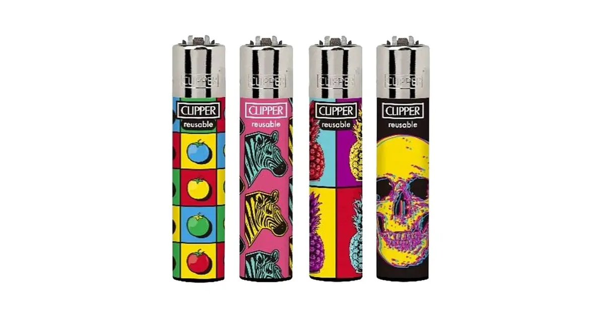 Encendedor Recargable Clipper Modern Art 4 - Fumetas Store