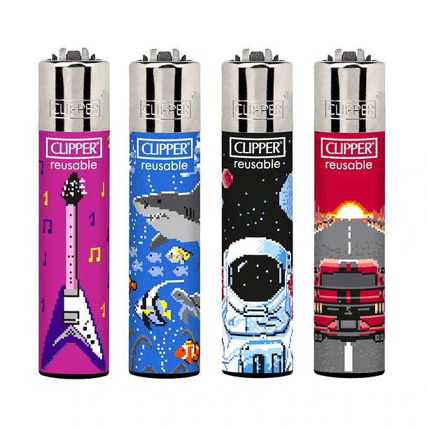 Encendedor Clipper Recargable Con Gas Next Screen