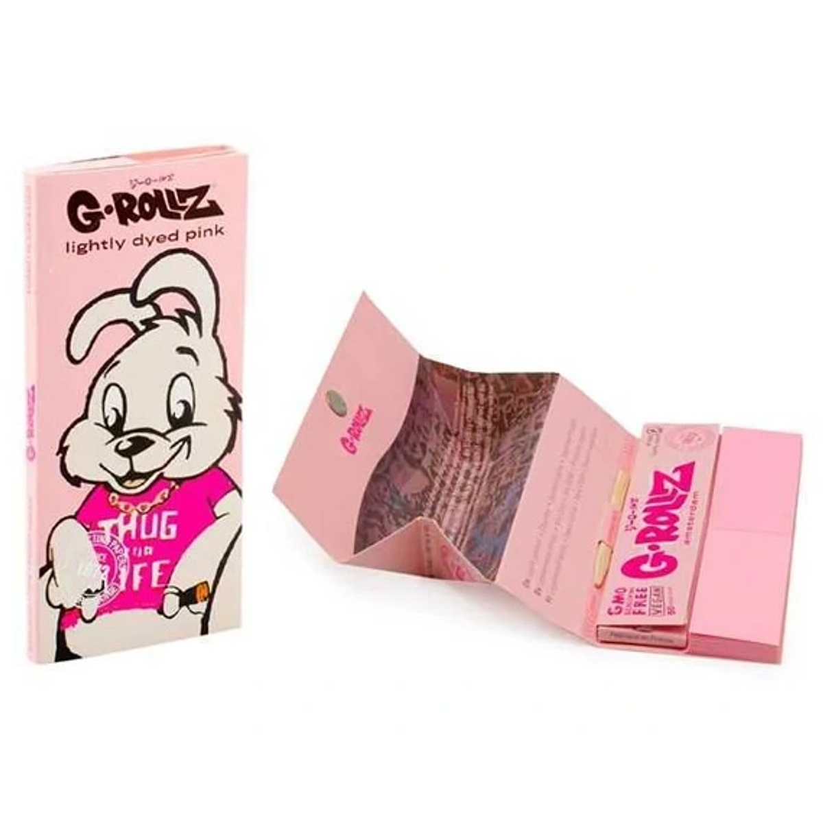 G-Rollz Pink Papelillos 1 1/4 + Boquillas + Bandeja
