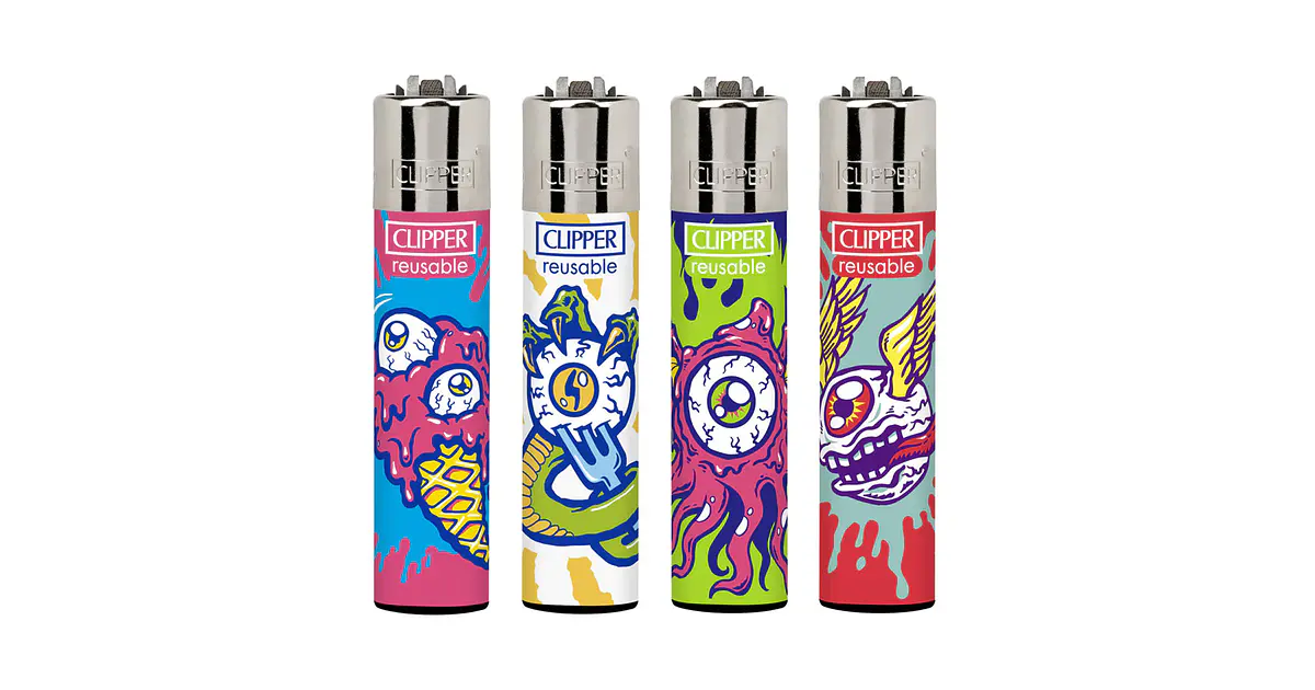 Encendedor Clipper Monster Eyes