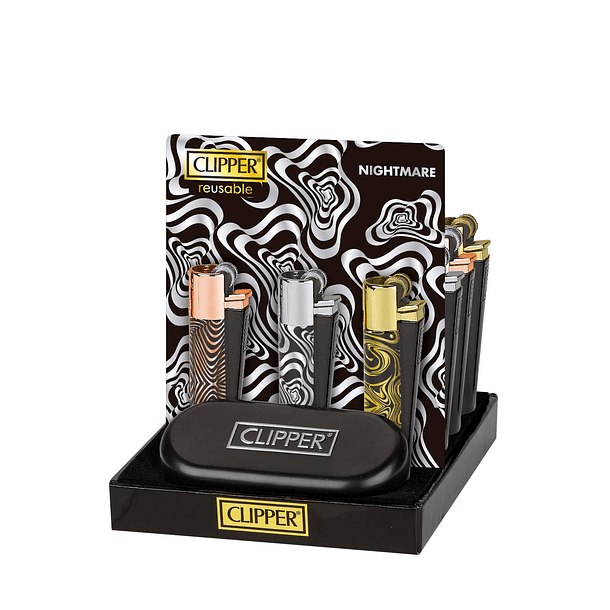 Encendedor Clipper Metálico Psycho Nightmare
