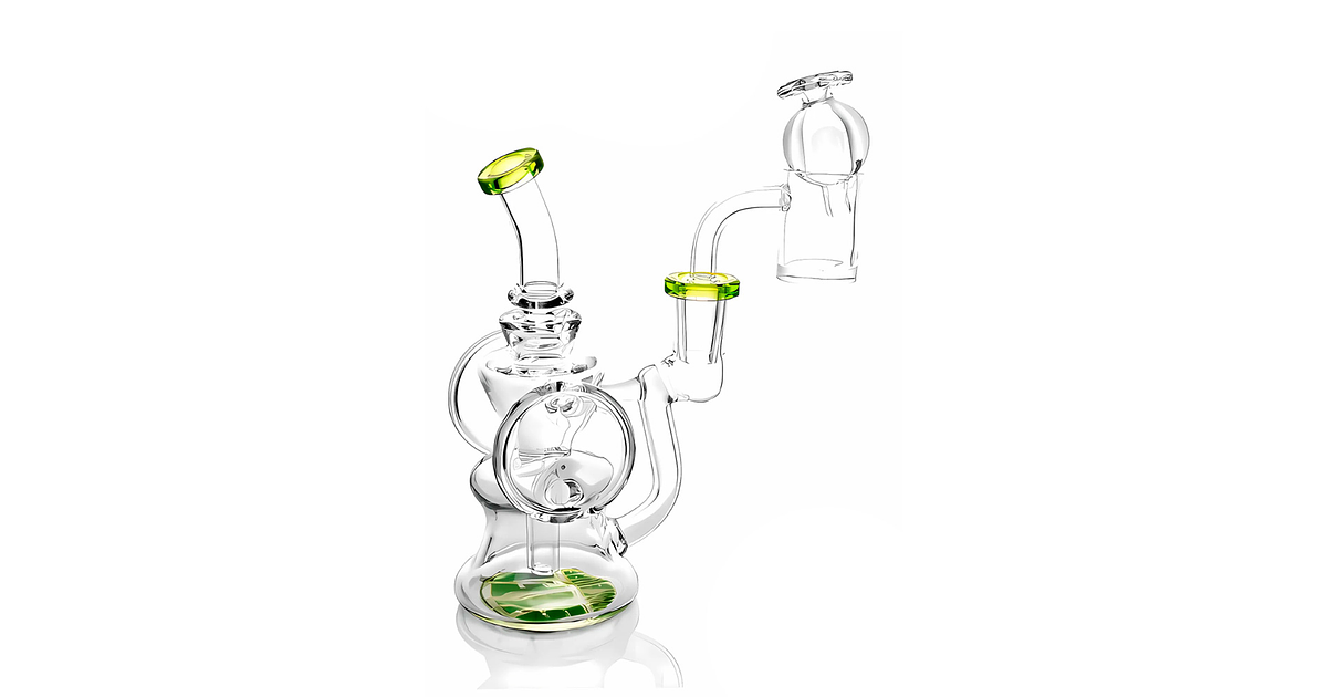 SYFY Double Barrel Rig Set 14cm | Mini Bong