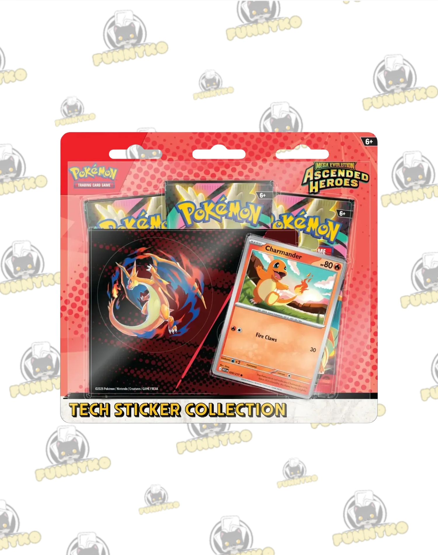Pokémon Ascended Heroes Charmander Tech Sticker (Español)