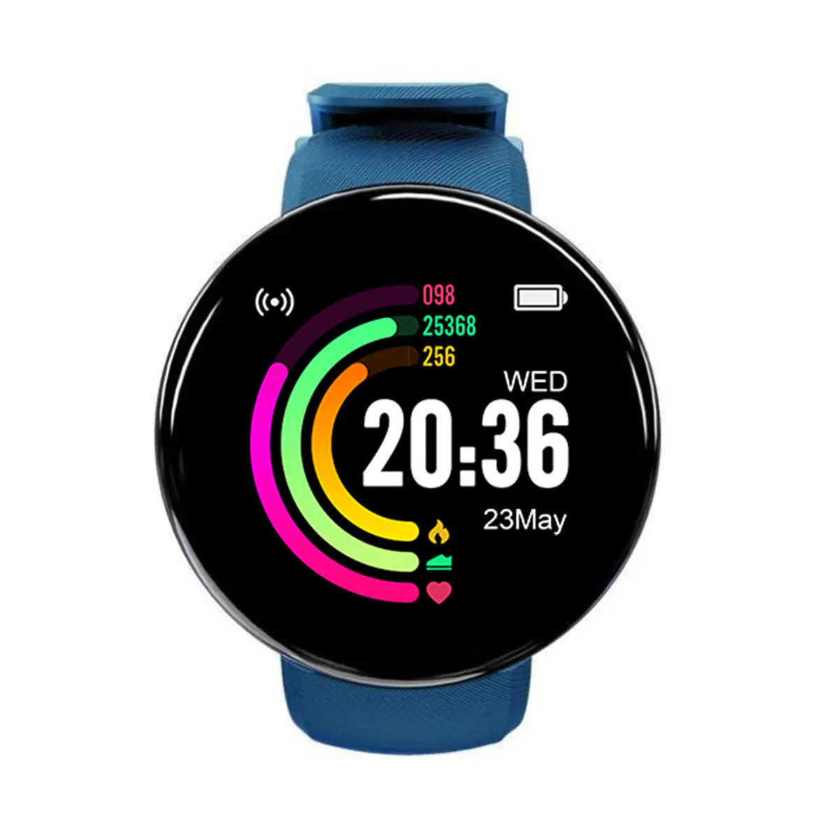 Smartwatch D18 Reloj Inteligente Fitband Redondo Deportivo