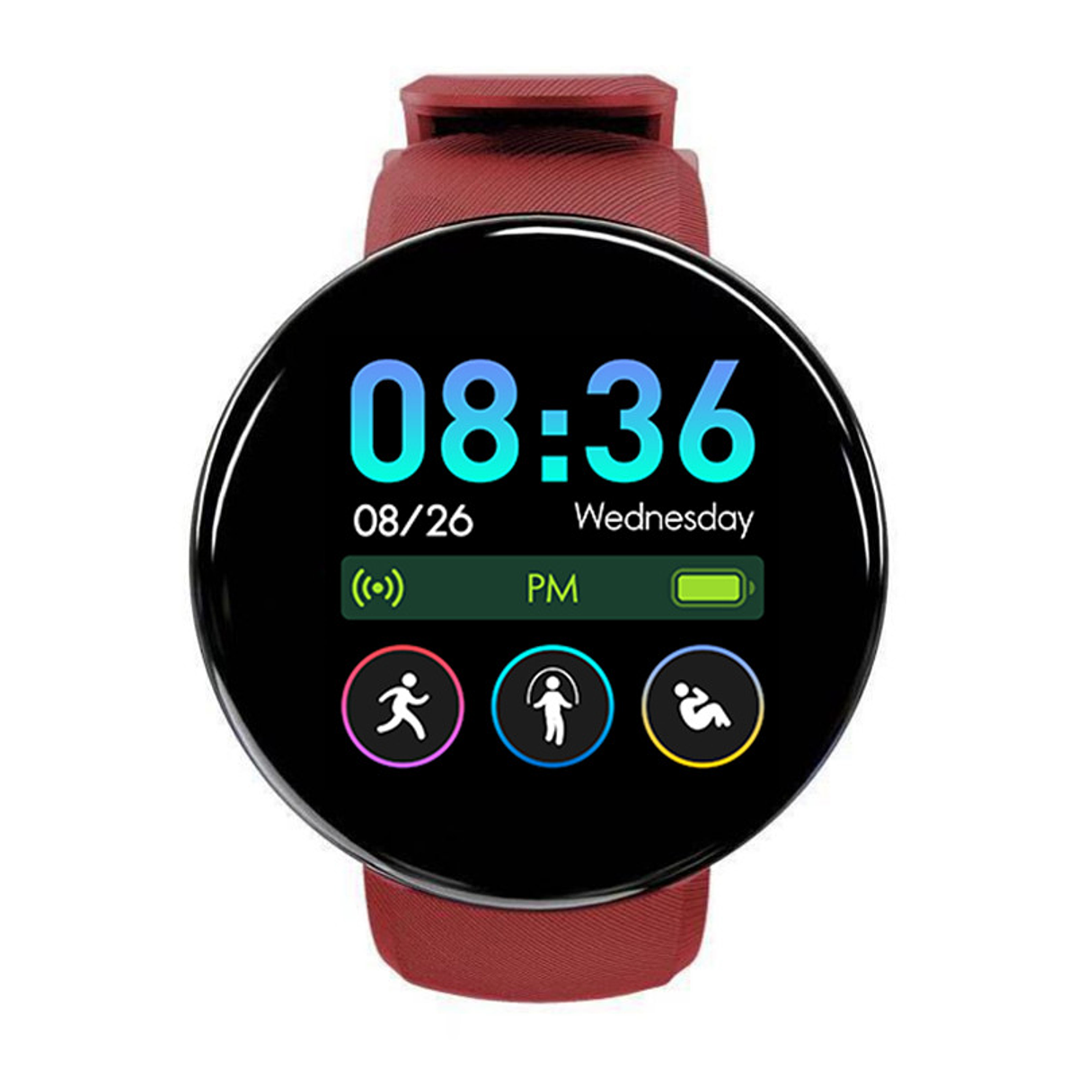 Smartwatch D18 Reloj Inteligente Fitband Redondo Deportivo