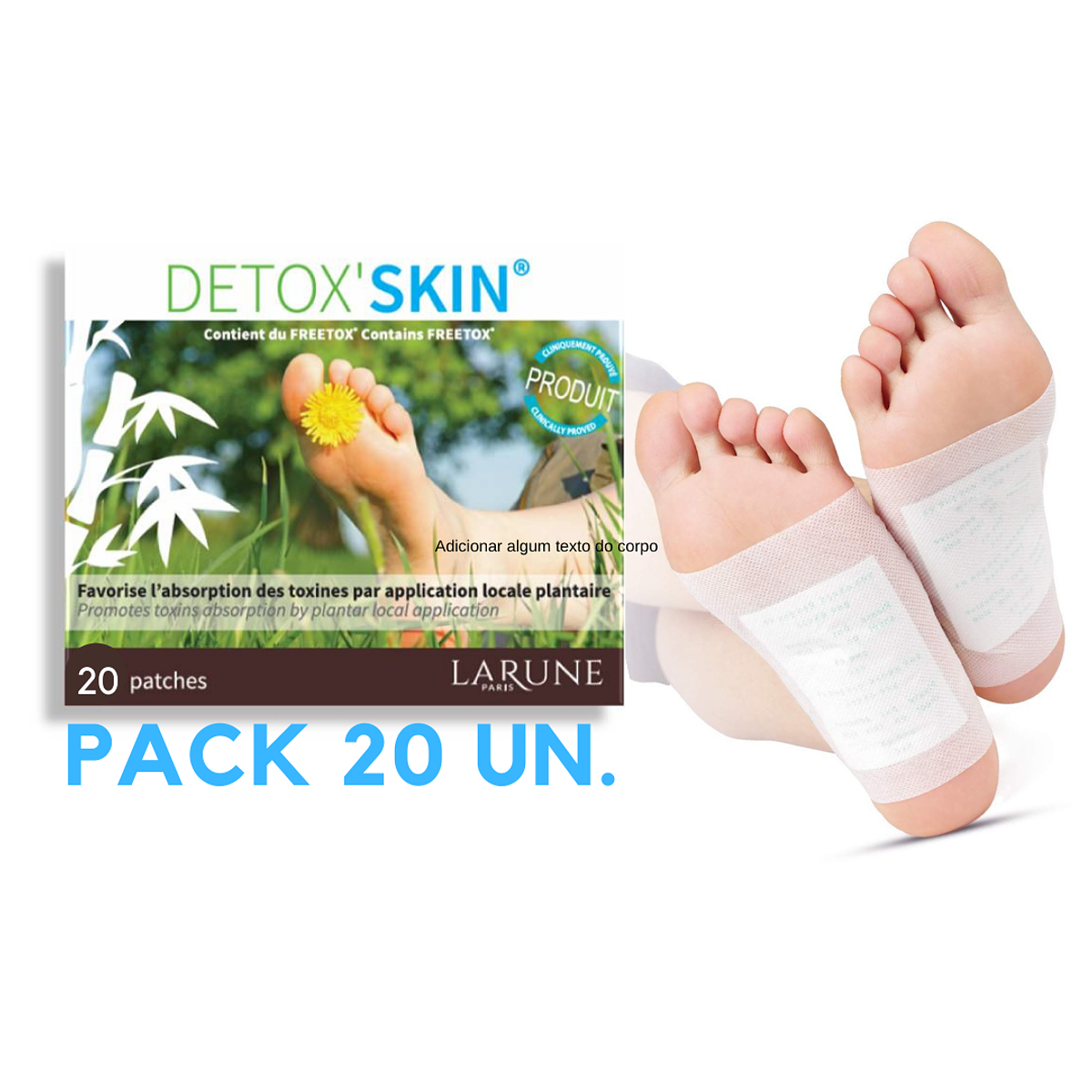 Adesivos pés Detox Skin | Envio gratis