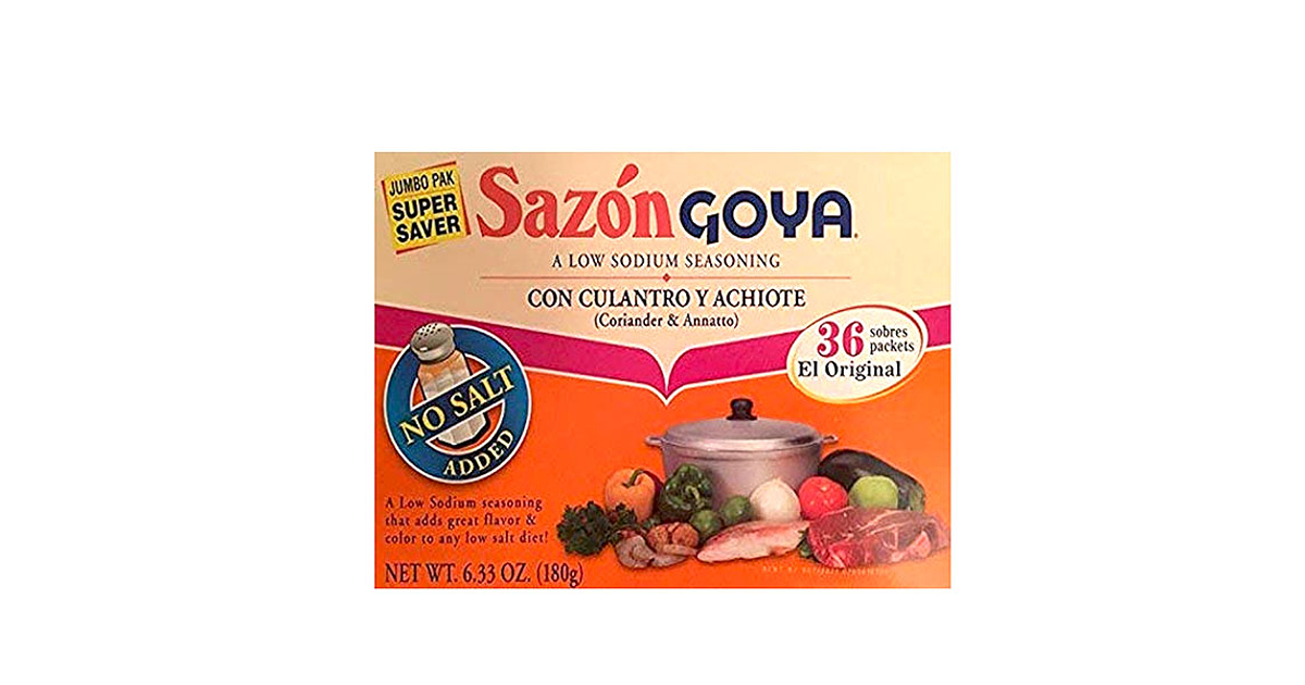 Sazon con Cilantro y Achiote Jumbo Goya x 6.33 Onzas x 15...