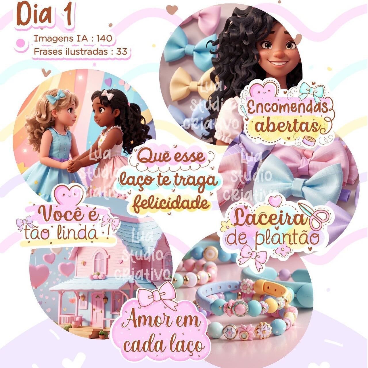 Kit Digital Sonho de Laceira - Lua Studio