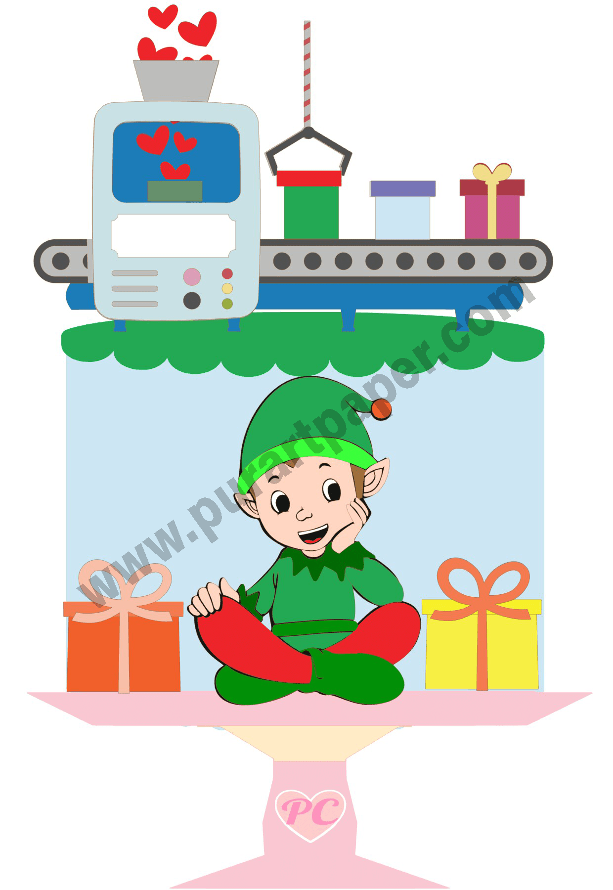 Arquivo topo de bolo natal combo com 20