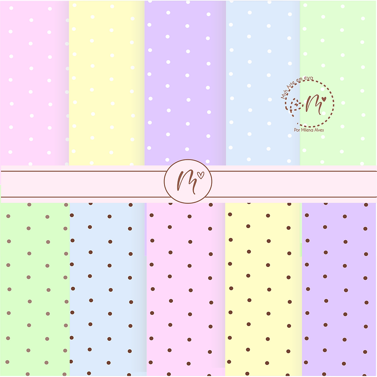 Kit Digital Poá Candy