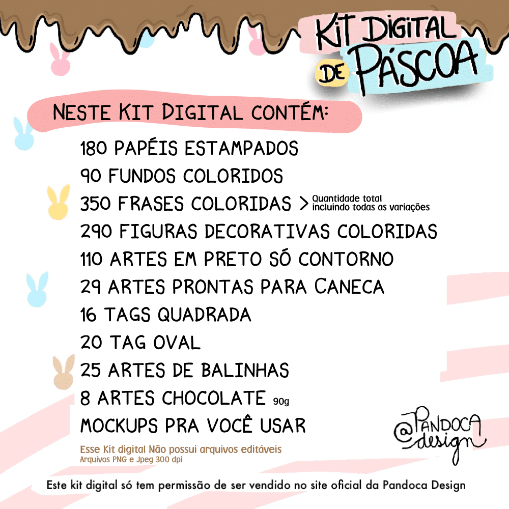 Kit Digital Páscoa - Pandoca