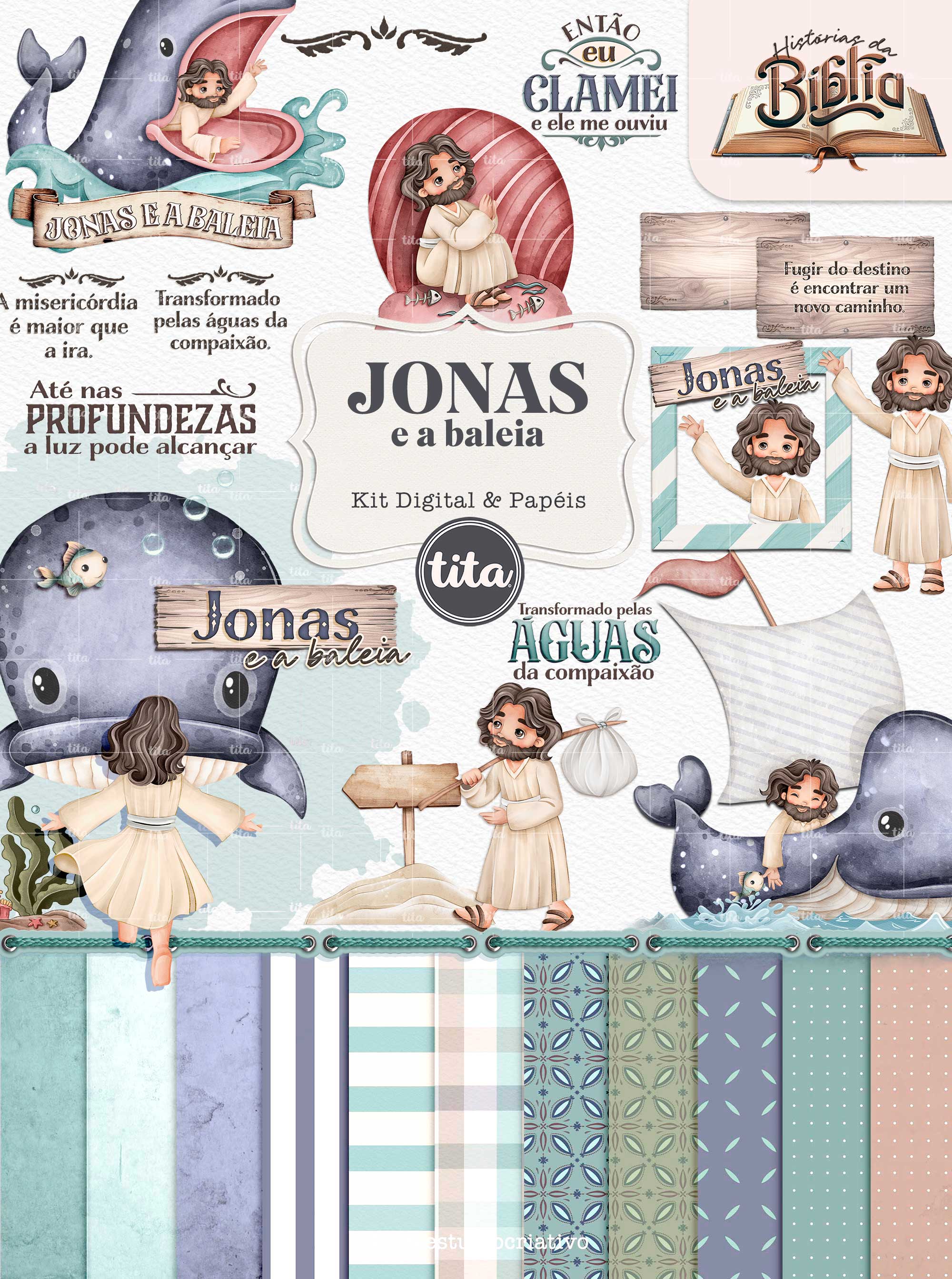 Kit Digital Histórias da Bíblia Combo Daniel, Jonas e Moisés