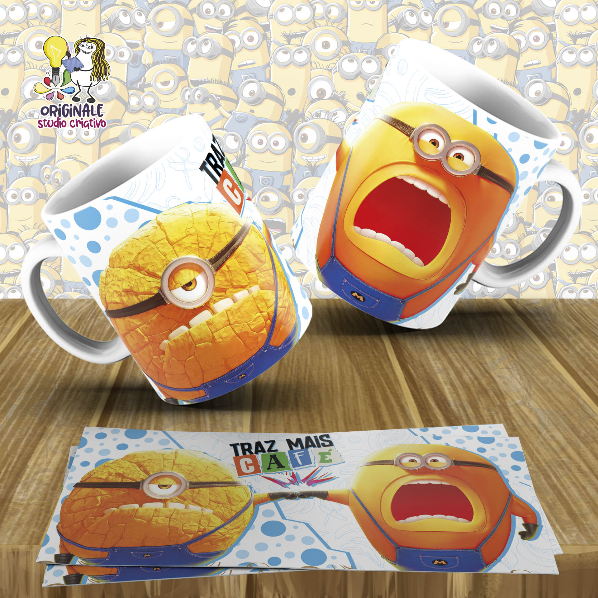 Arquivo Caneca Minnions Café