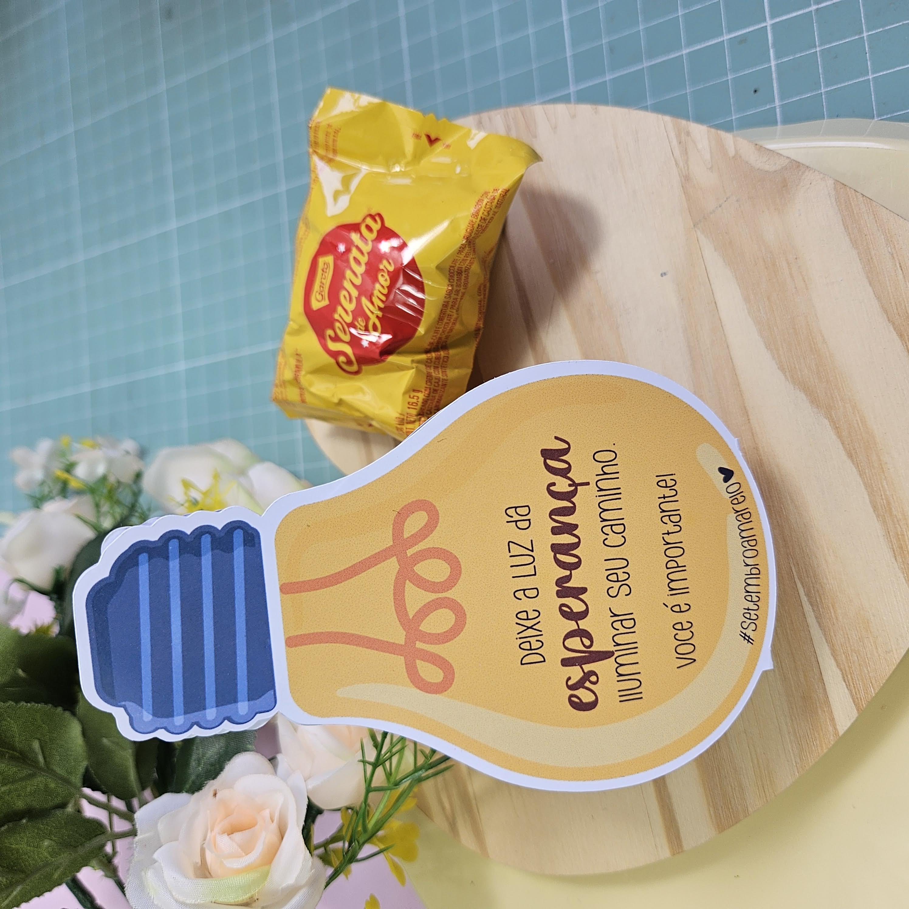 Arquivo Setembro Amarelo Porta Bombom Lampada