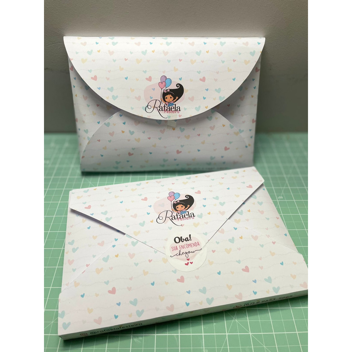 Arquivo de Corte Molde Caixa Envelope - Rafaela Festeira