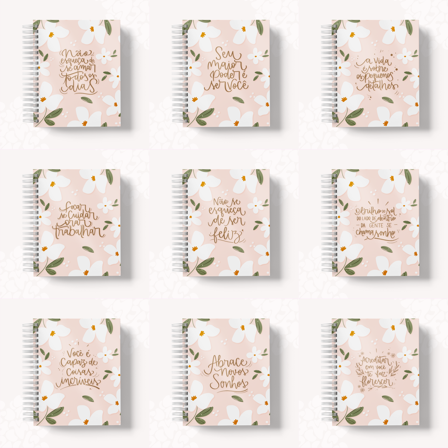 Arquivo Coleção Capas Lettering Floral - Papel Amado