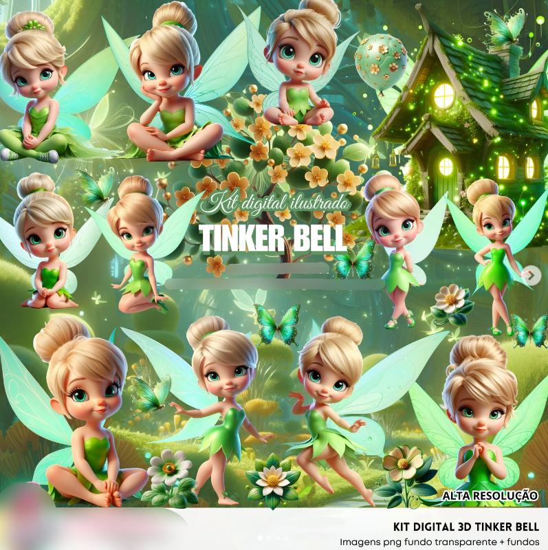Kit Digital Tinker Bell - FANDDY