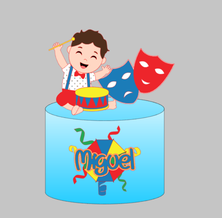 Arquivo Topo De Bolo Carnaval Bebê Em Camadas