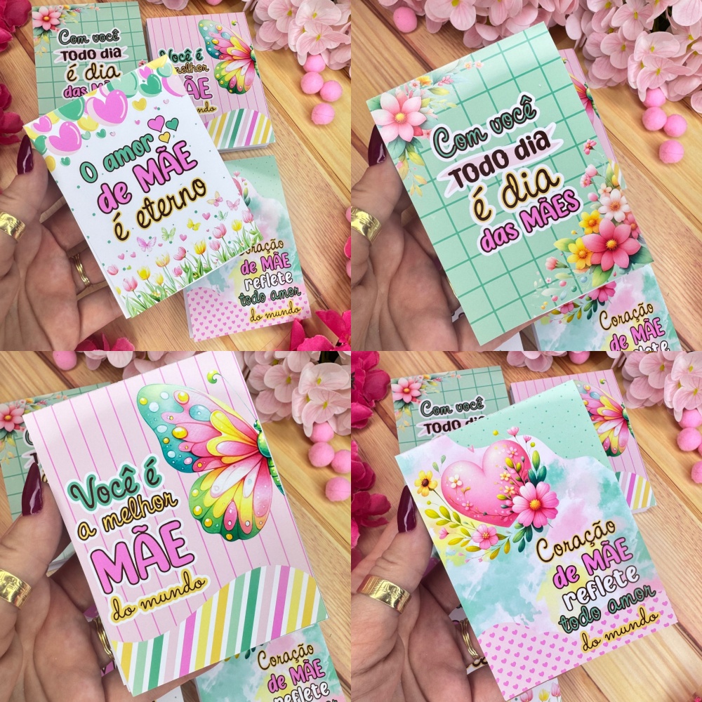 Arquivo dia das mães capa bloquinho A7 - GB ARQUIVOS