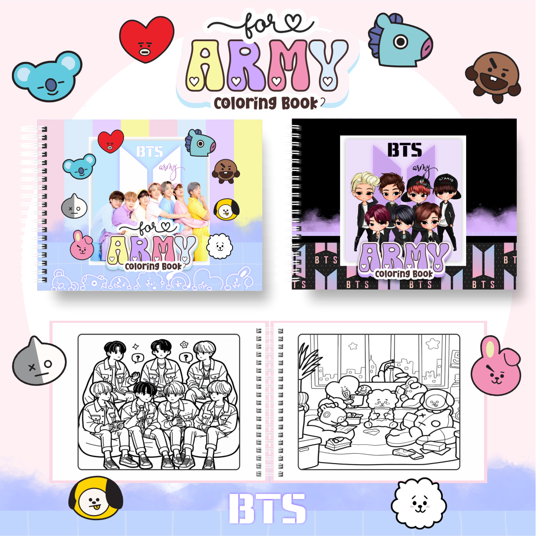 Arquivo livro de colorir BTS - PAMELLA