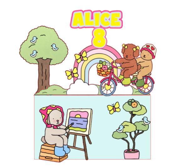 Arquivo topo de bolo Bobbie goods