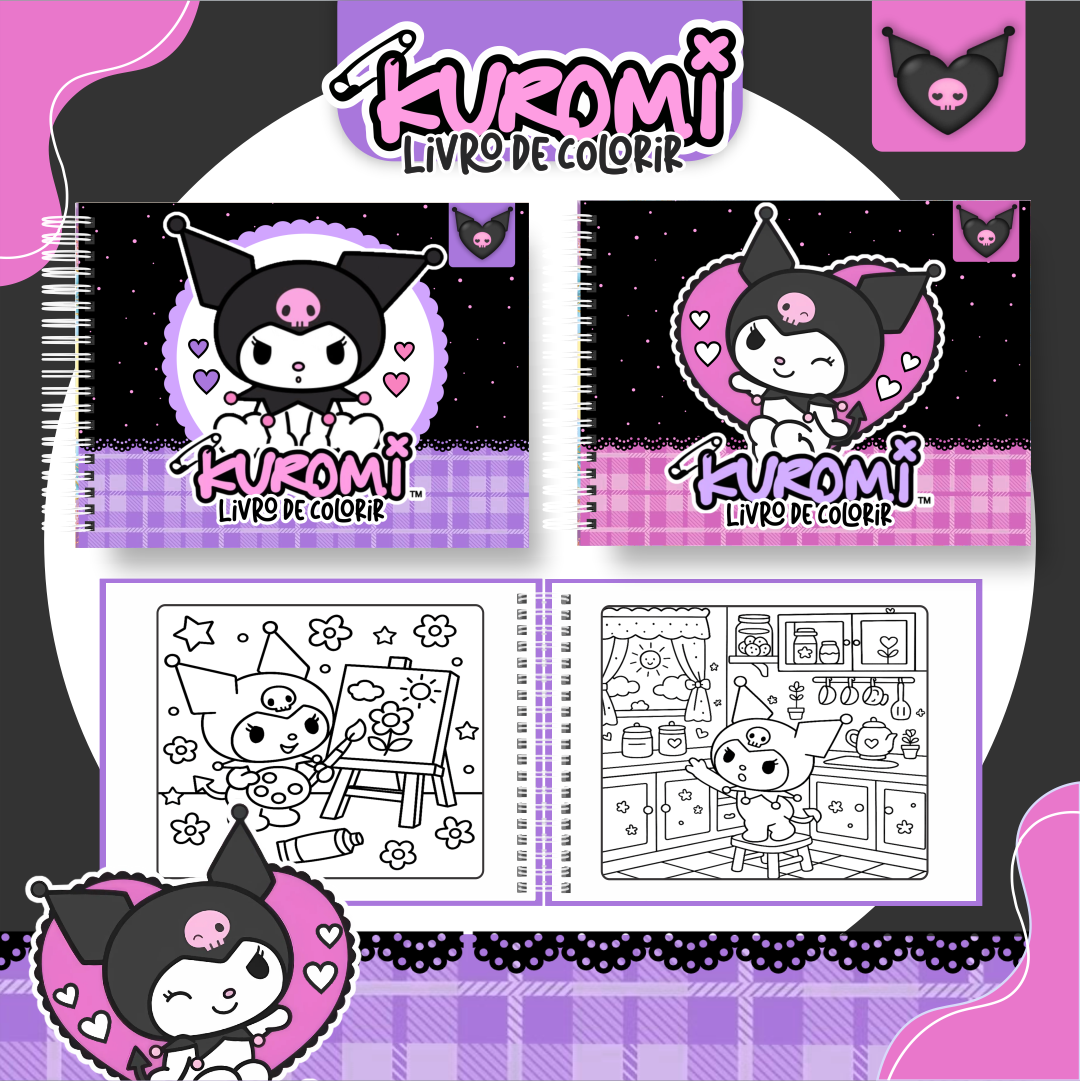 Arquivo Livro de Colorir Kuromi