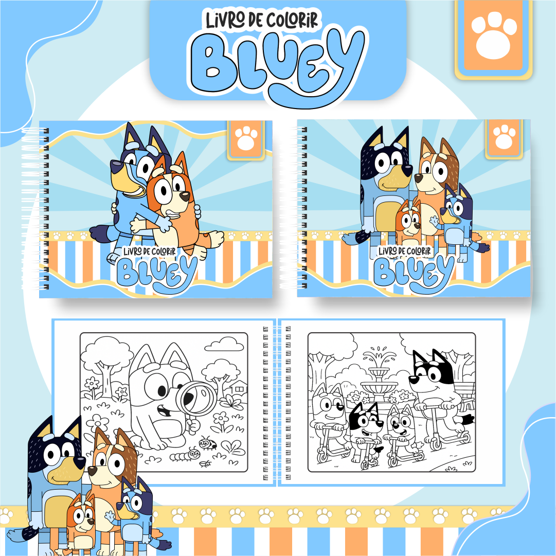 Arquivo Livro de Colorir Bluey