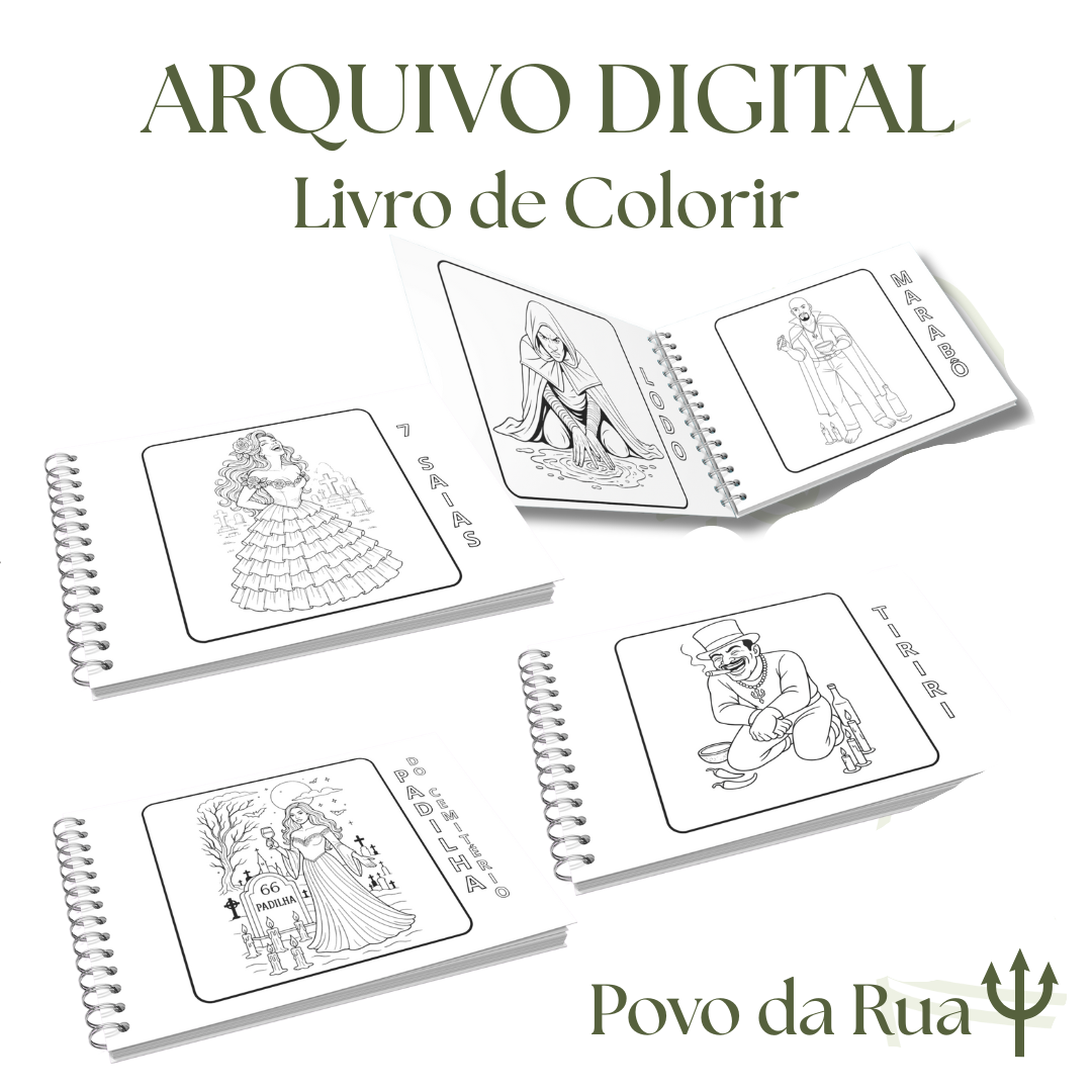 Arquivo Livro de Colorir Povo da Rua - OXALÁ STORE