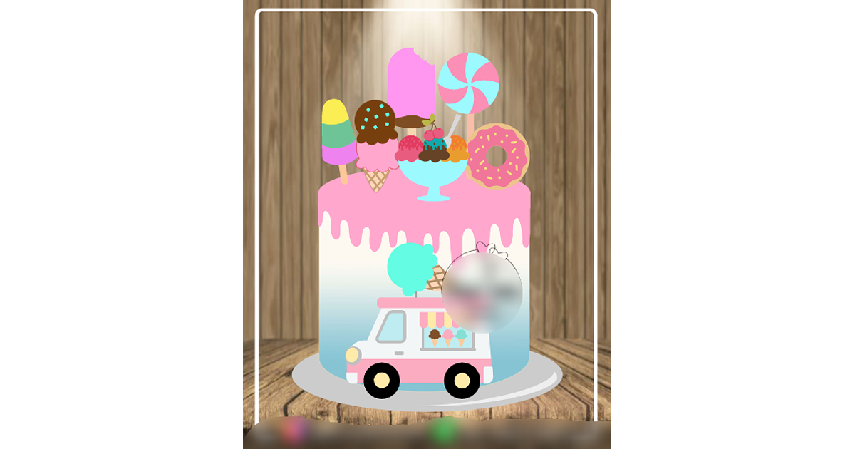 Arquivo Topo de Bolo Ice Cream