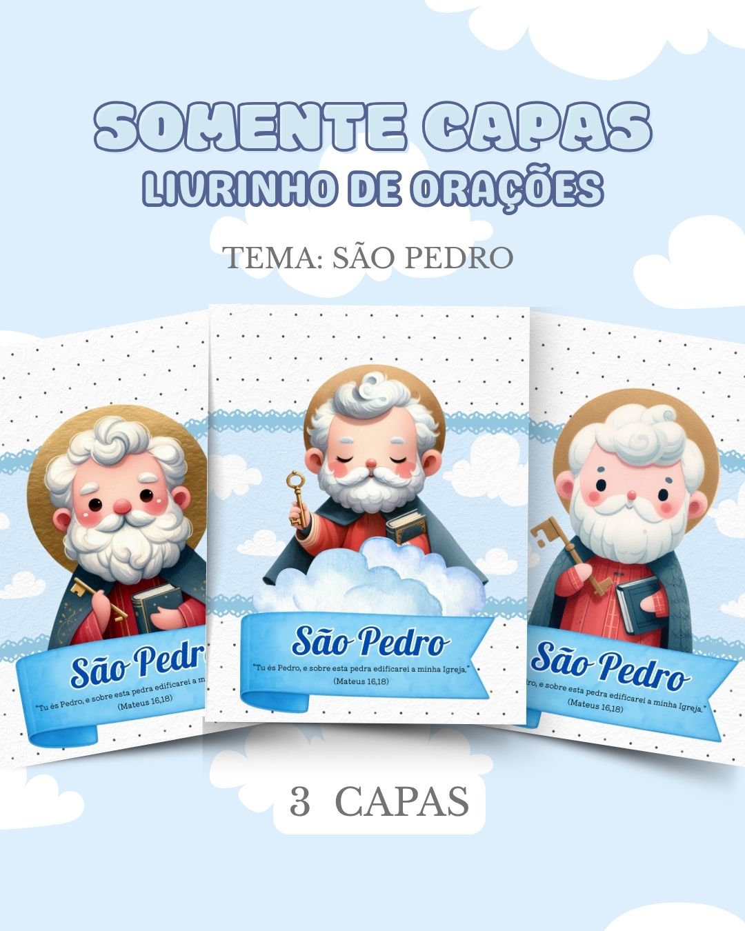 Arquivo Capa Livrinho de Oração São Pedro - Abelhinha arquiv