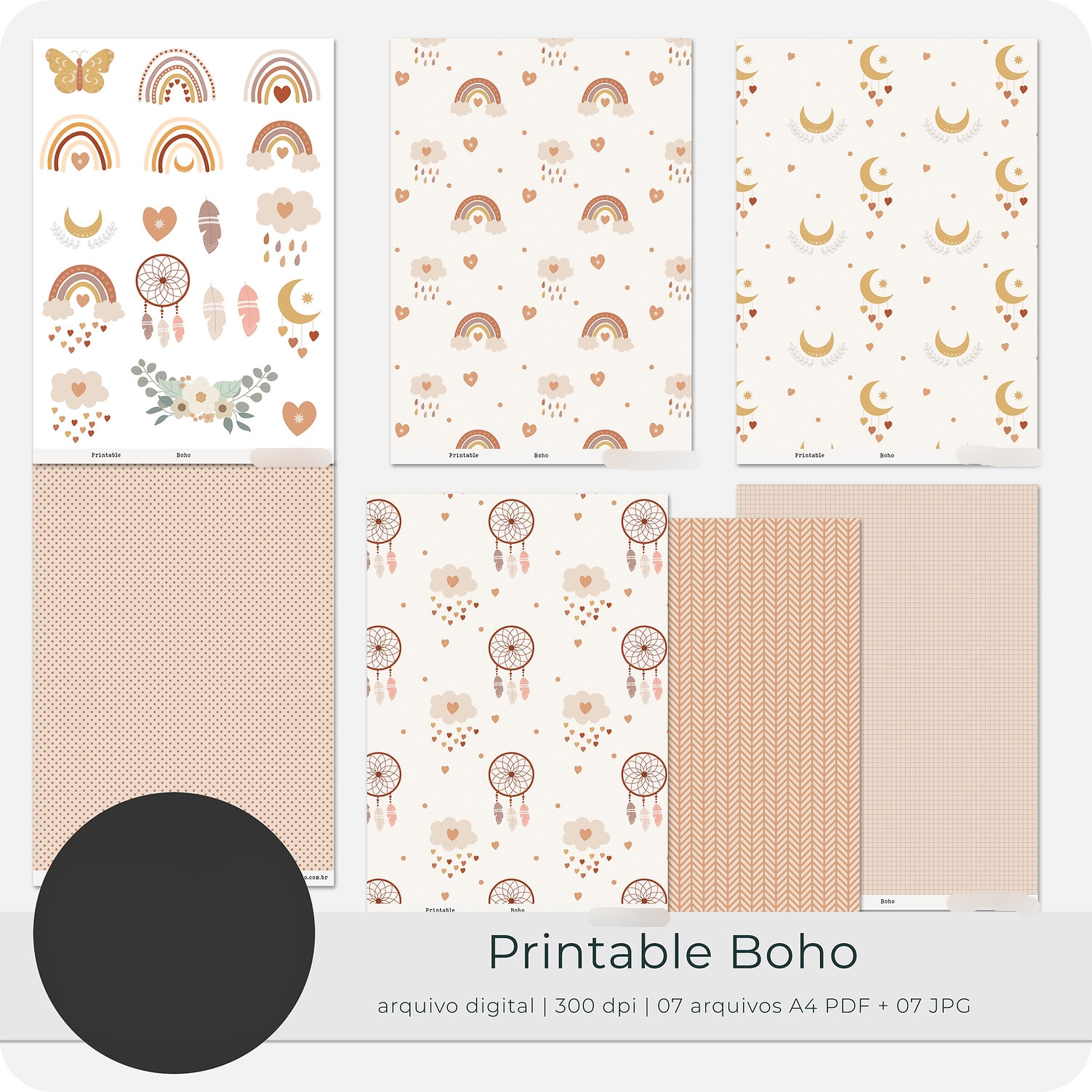 Kit Digital Boho Printable