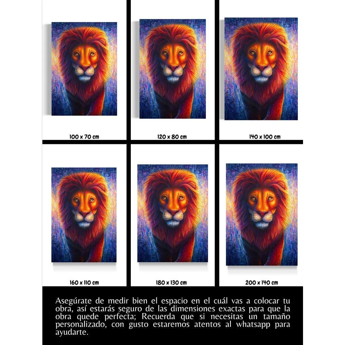 Cuadro Animales: REY LEON | GODA (Galería ojos del arte)