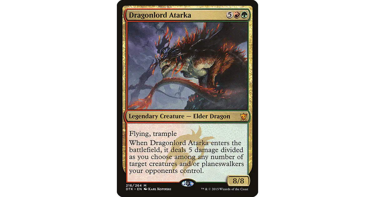 Dragonlord Atarka | Inglés | NM | DTK