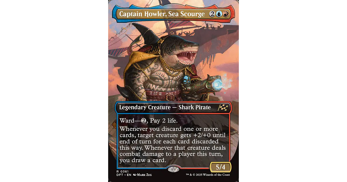 Captain Howler, Sea Scourge (Borderless) | Inglés | NM | DFT