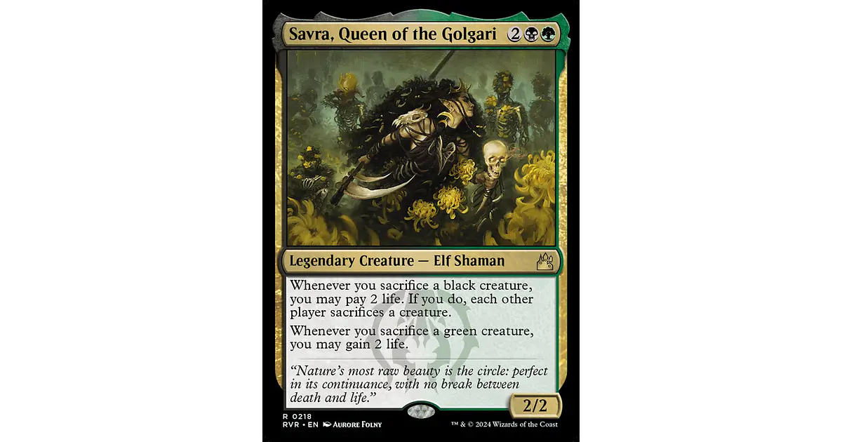 Savra, Queen of the Golgari | Español | NM | RVR