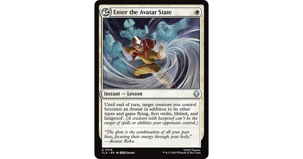 Enter the Avatar State (foil) | Inglés | NM | TLA