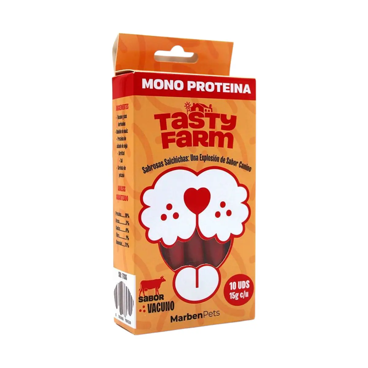 Tasty Farm Salchicha Vacuno 10 unidades