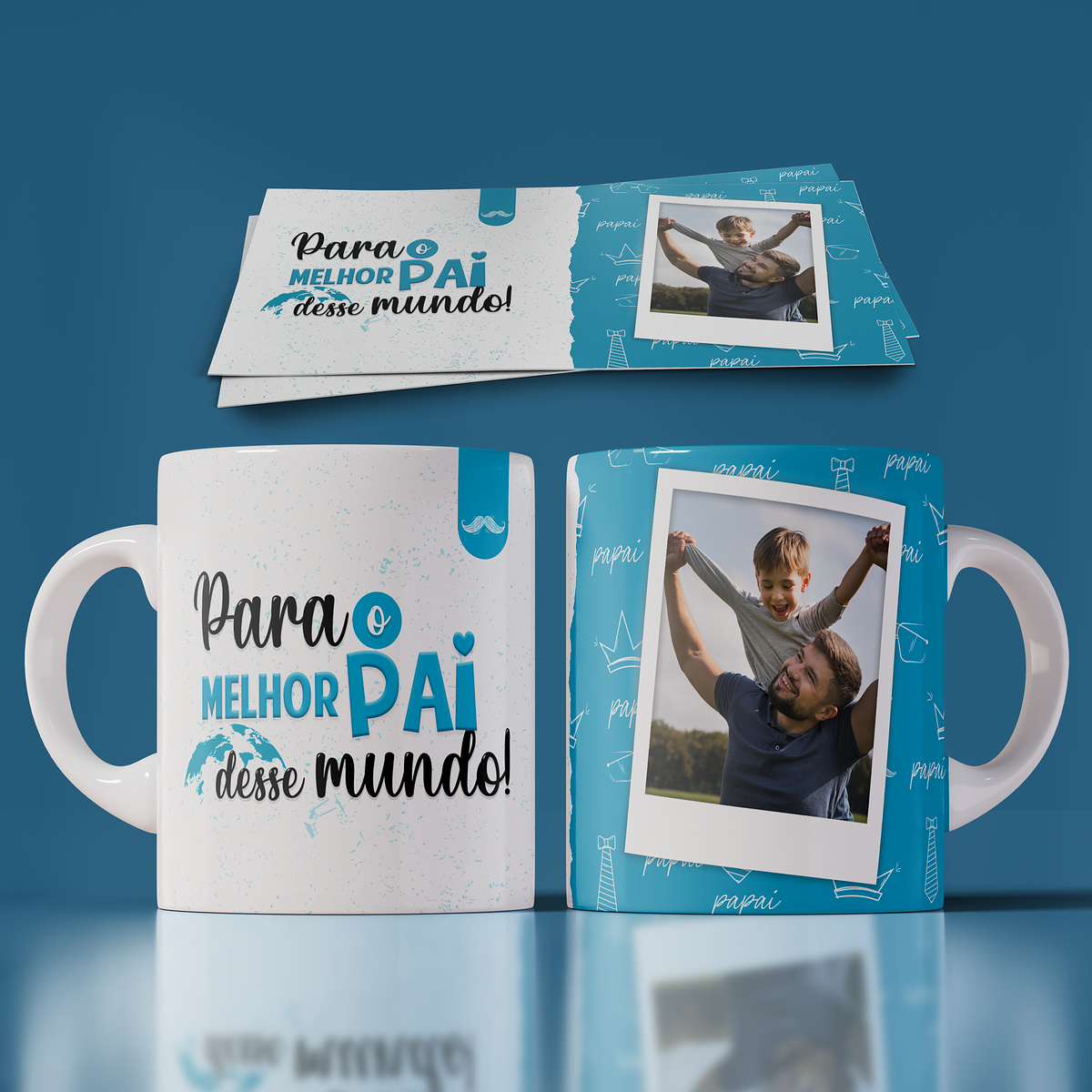 Arte Caneca Para O Melhor Pai Desse Mundo Com Foto Arquivo P