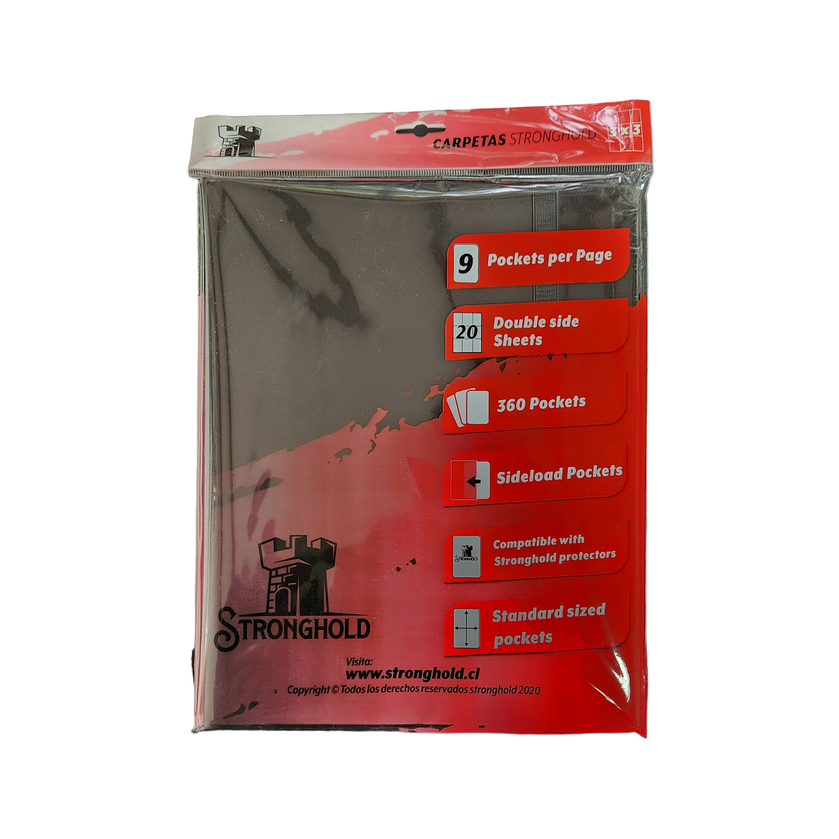 CARPETA STRONGHOLD - 360 BOLSILLOS