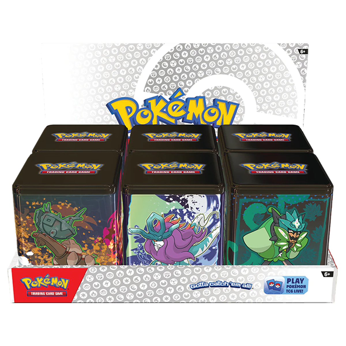 Pokémon TCG: Pack de 6 Latas Apilables Pokémon TCG Q1 2025 ( | Geekers