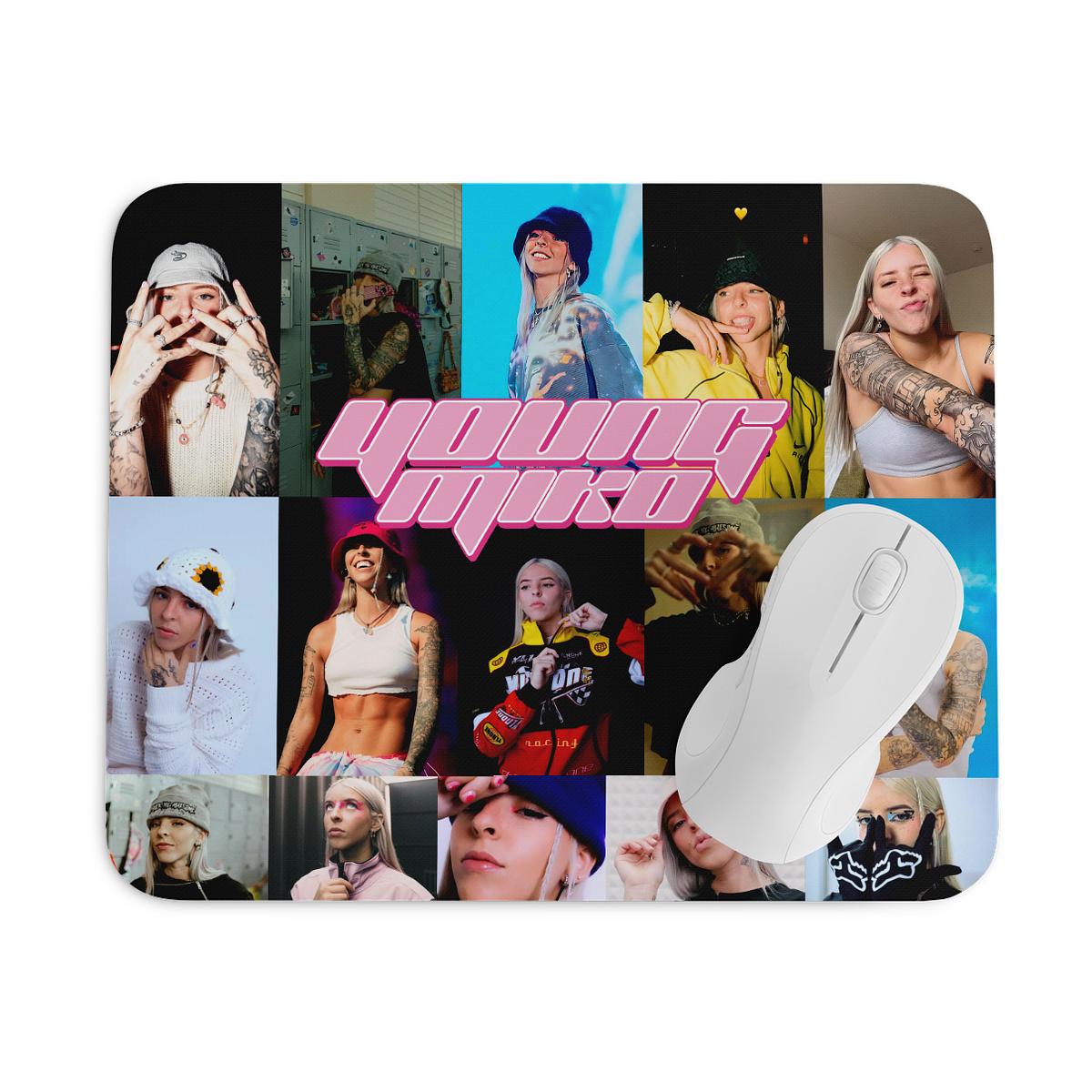 Young Miko · Collage Mouse Pad