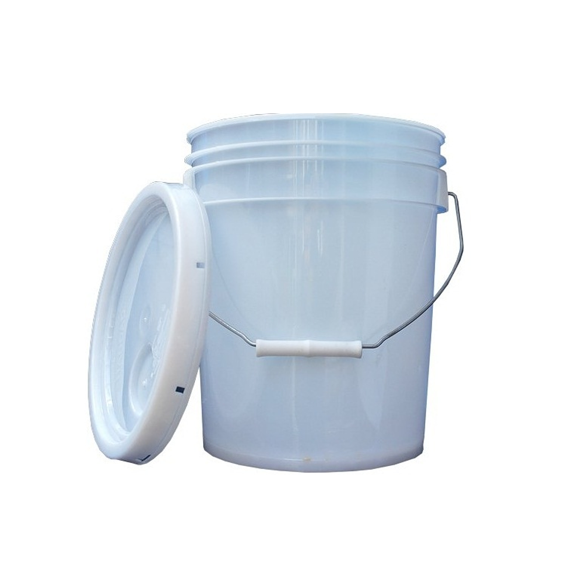 Balde de 10 Lts. Estándar bco y tapa c/precinto