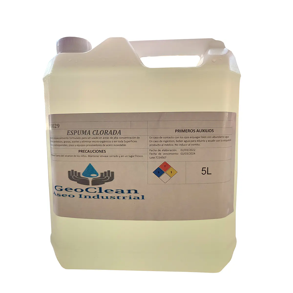 Espuma Clorada geoclean (5 LITROS)