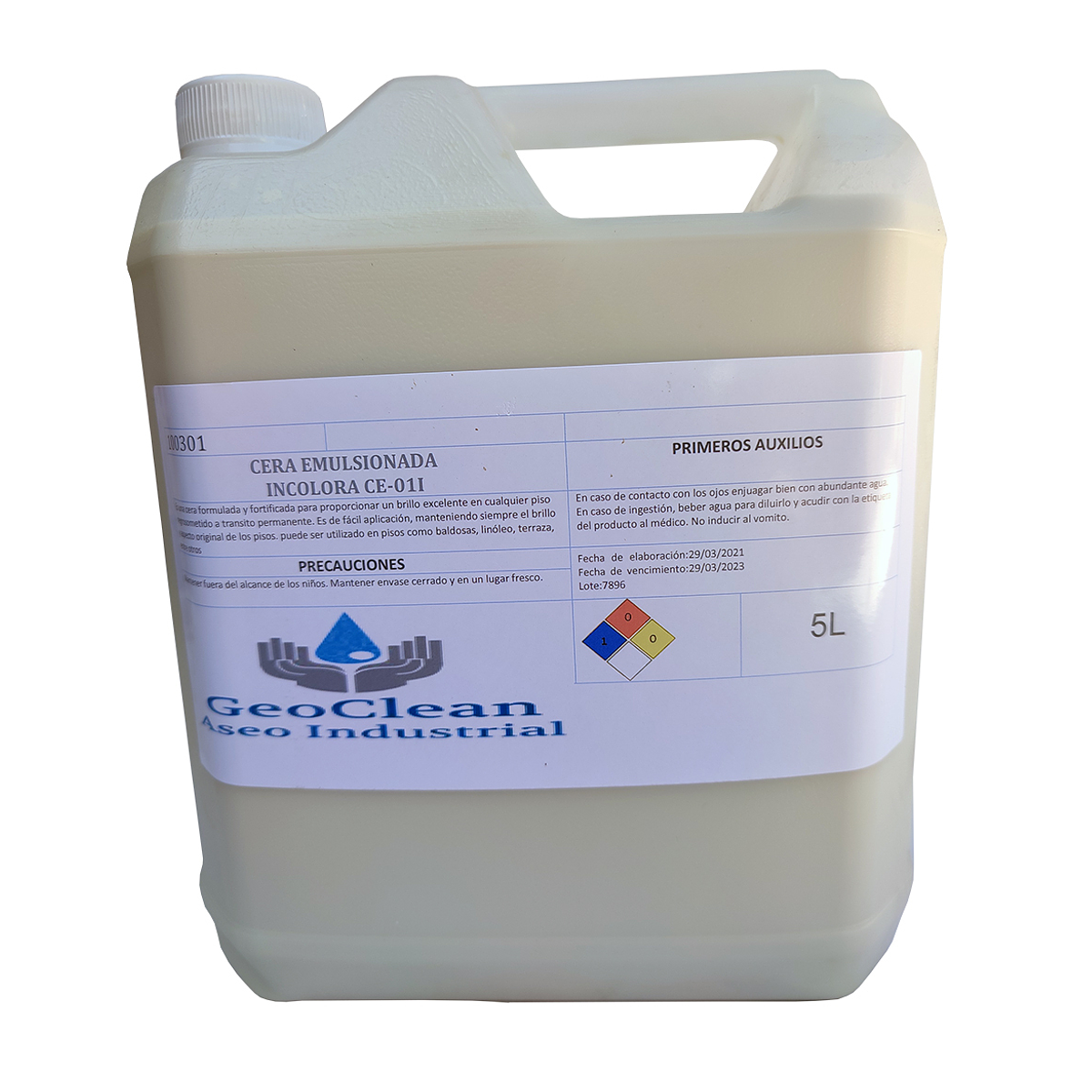cera emulsionada incolora para piso