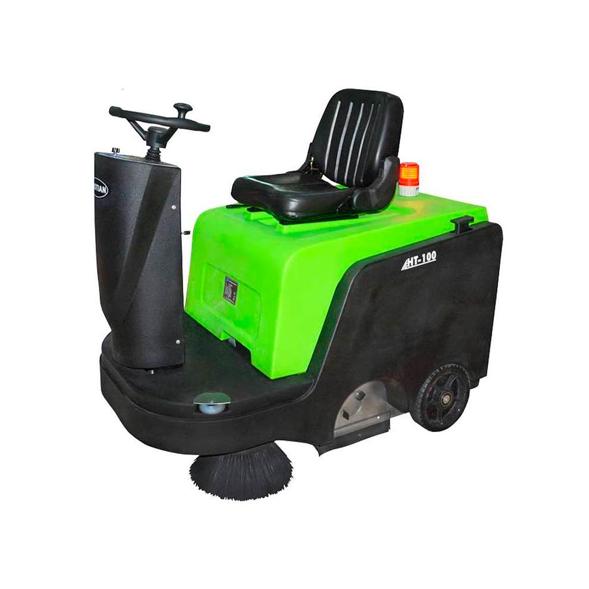 Barredora hombre a bordo a batería