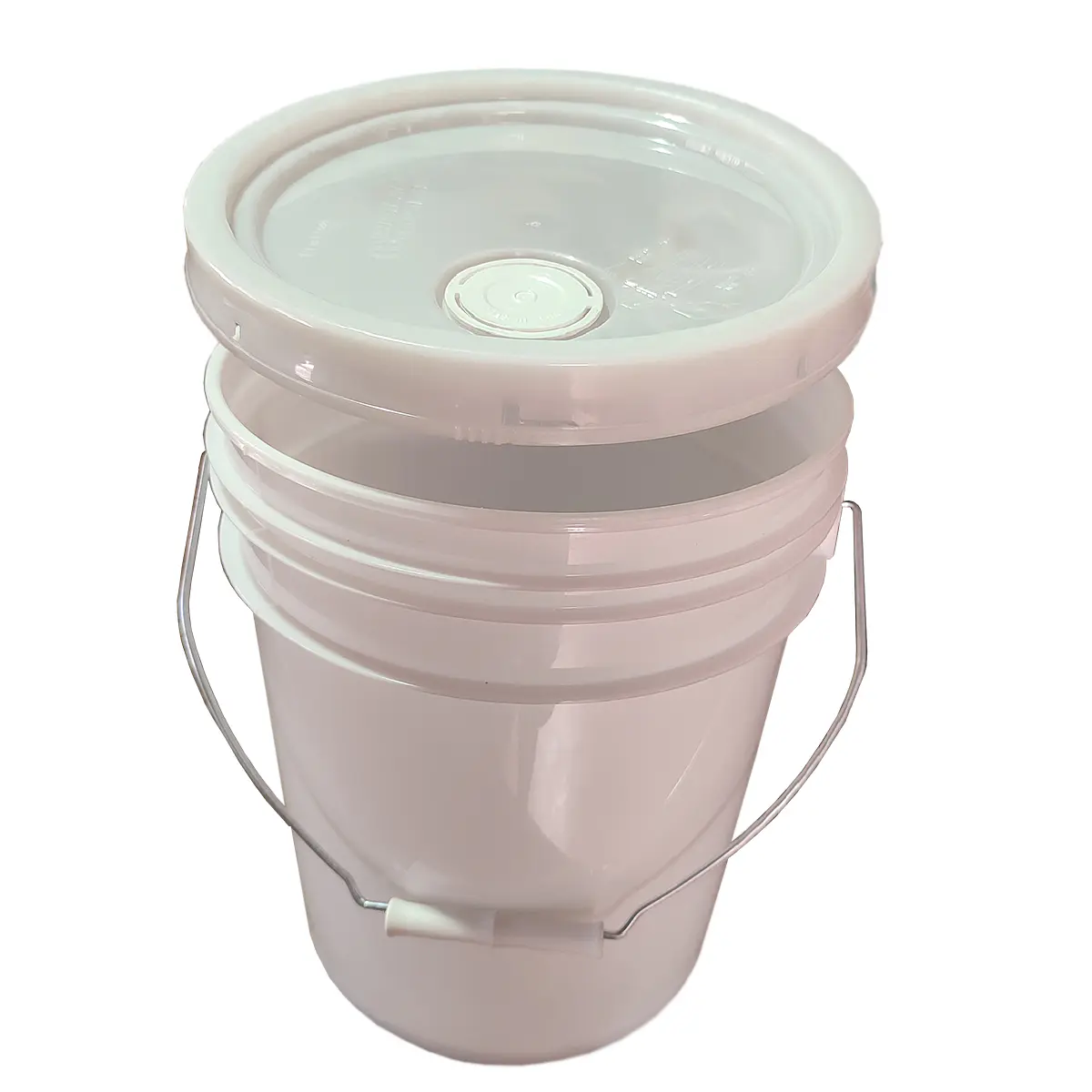 Balde de 10 Lts. Estándar bco con tapa y vertedor
