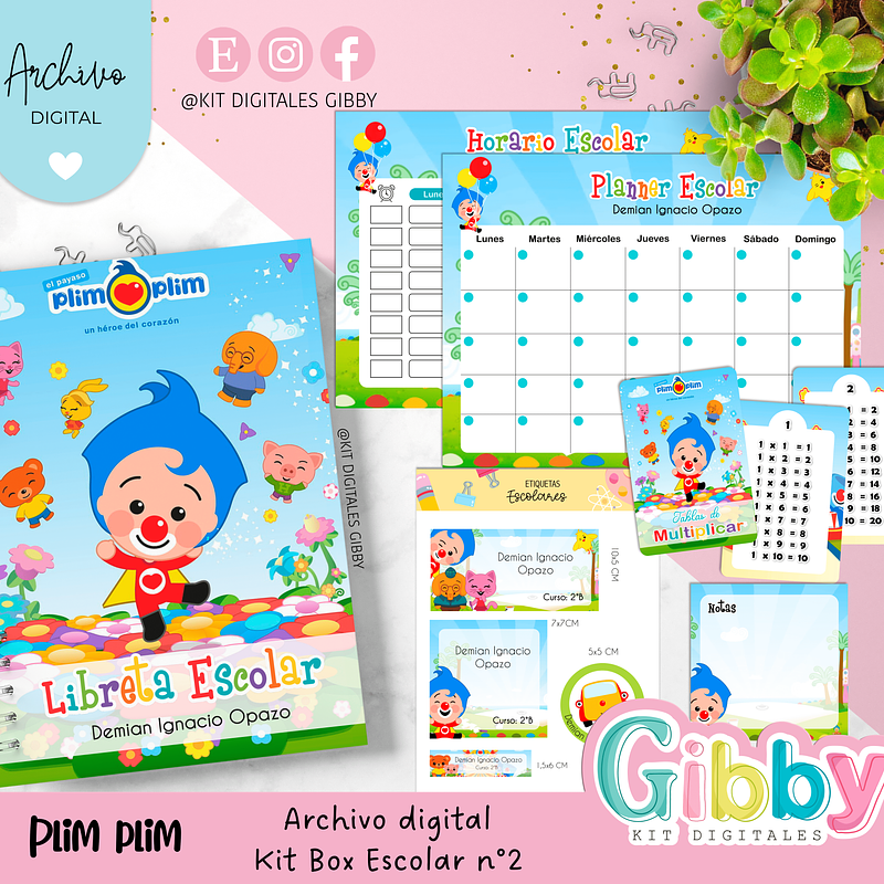 Archivo digital - Kit box escolar n°2