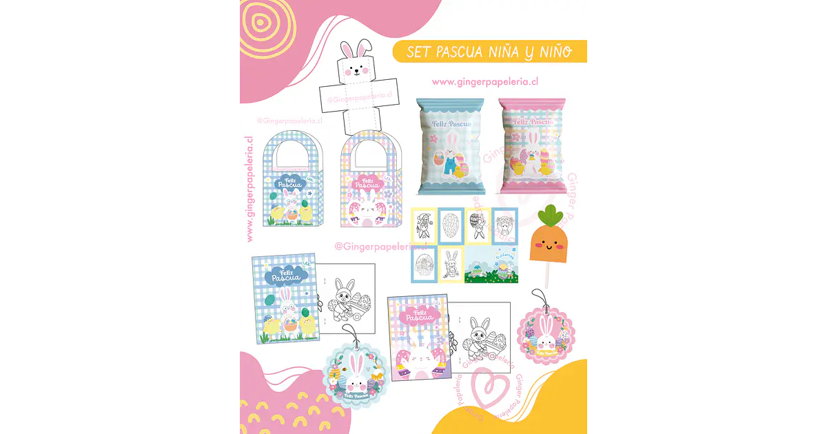 Digital Set Pascua Niña y Niño