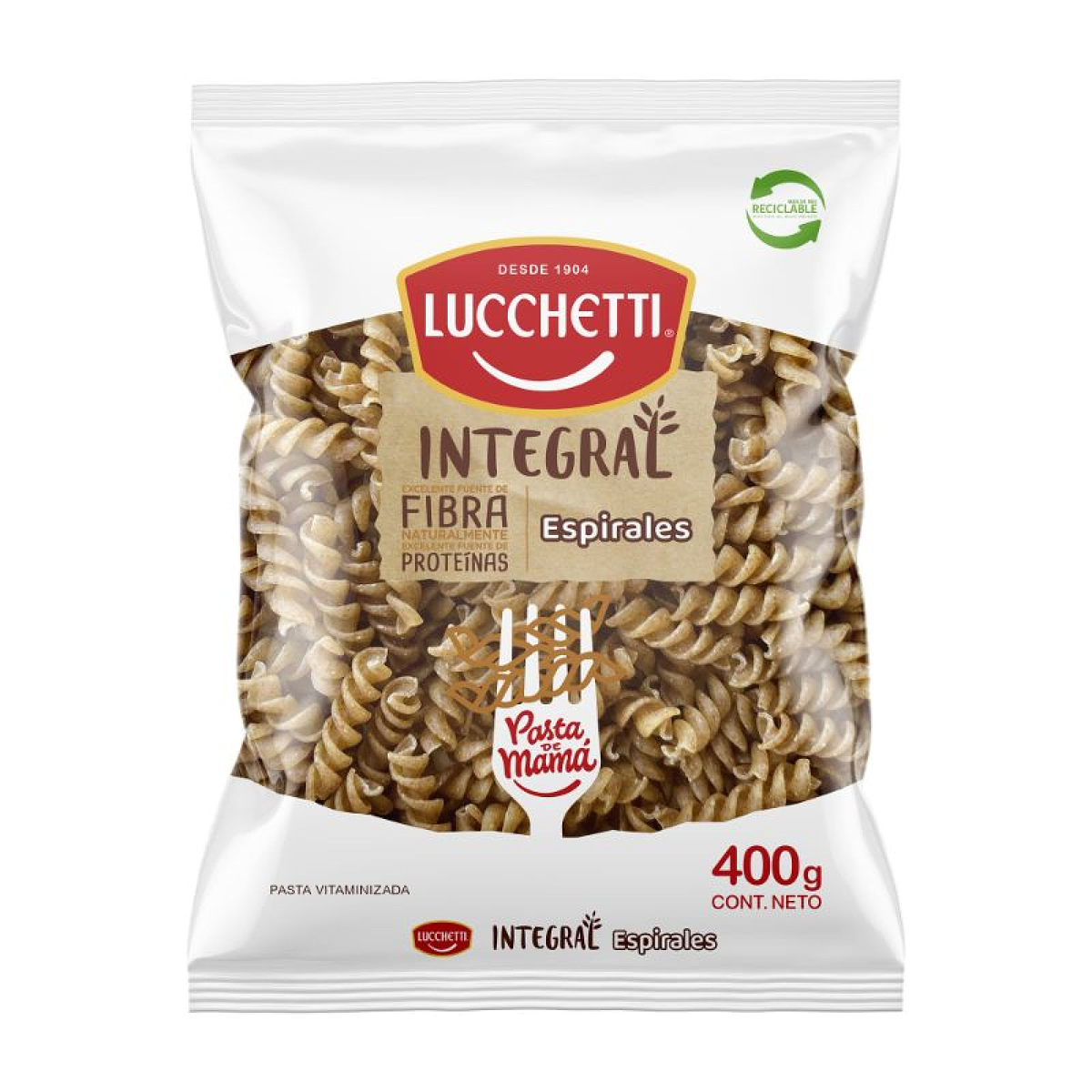 LUCCHETTI INTEGRAL ESPIRALES 400grs. (30) | GINO