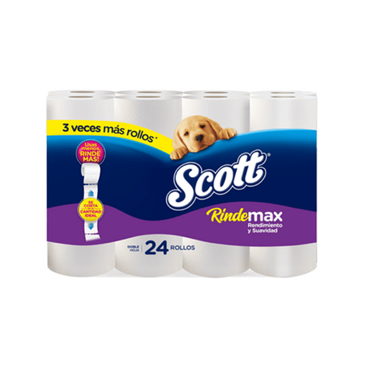 PAPEL HIG. SCOTT RINDE MAX D.HOJA x 24un. (3) | GINO